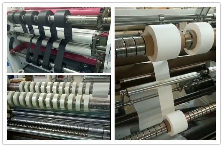 Paper core machine differential rewinding core shafts