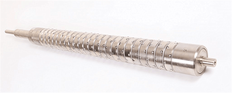 Paper core machine differential rewinding core shafts